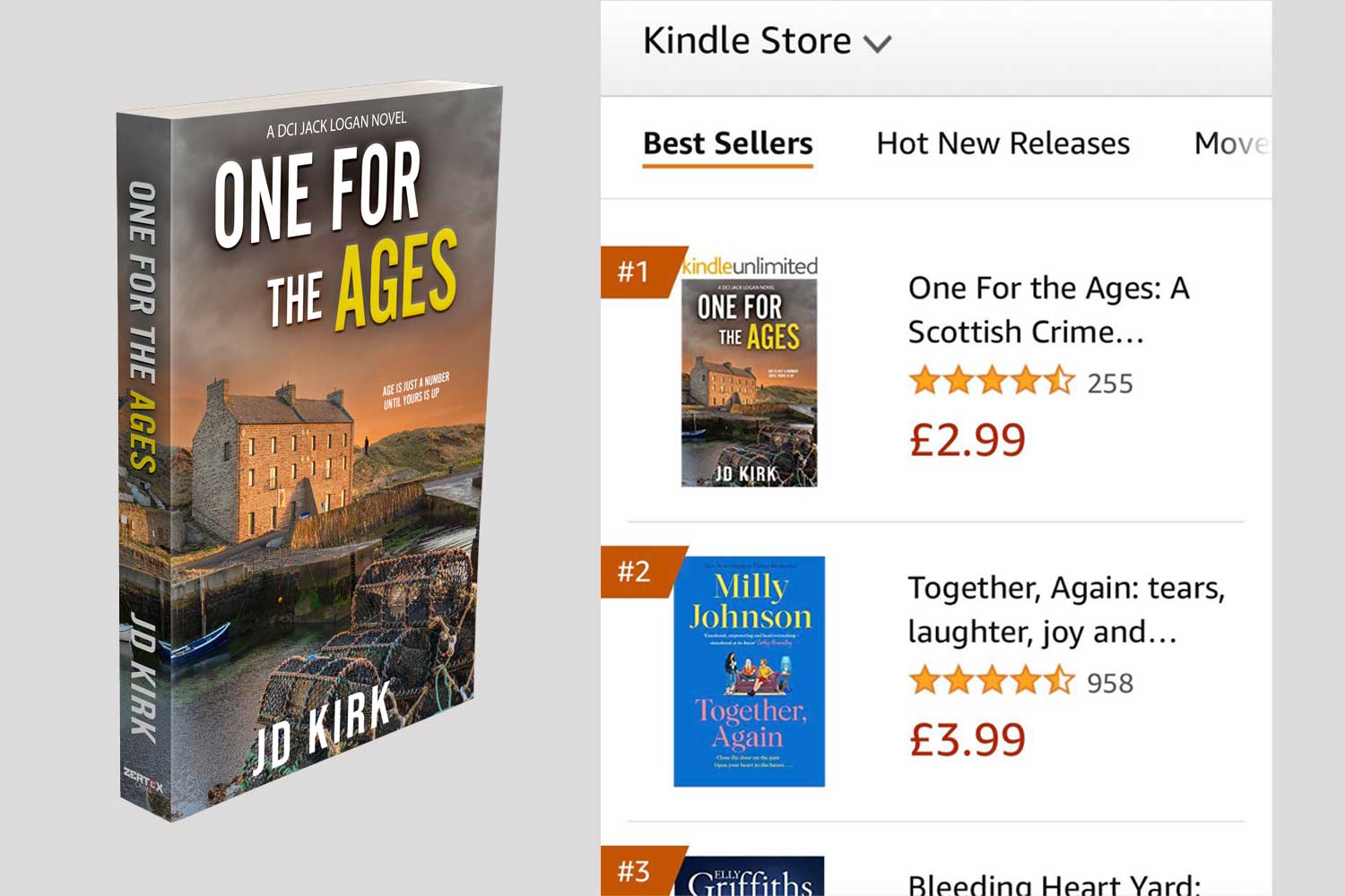 Jack Logan at #1 - JD Kirk - Scottish Crime Fiction Author